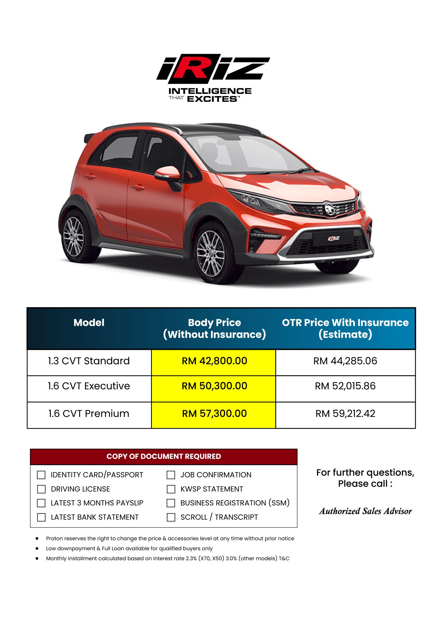 Harga Iriz Baru 2026 Promosi Terbaru - Proton Malaysia